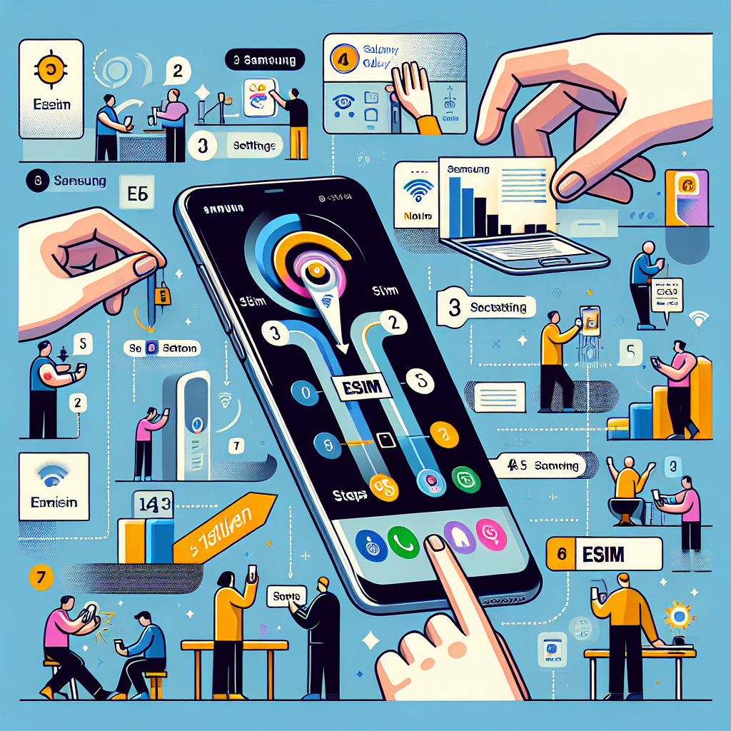 Korea eSIM QR Code Error: Samsung Galaxy step-by-step flow (with menus ...